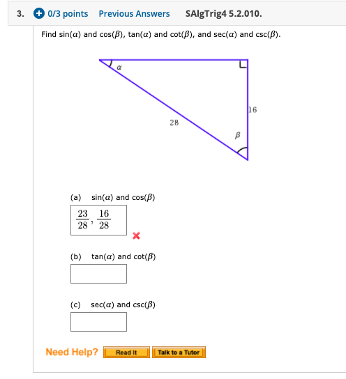 Solved 0/3 points Previous Answers SAlgTrig4 5.2.010. 3. | Chegg.com