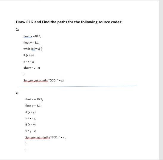 Solved Draw CFG and Find the paths for the following source | Chegg.com