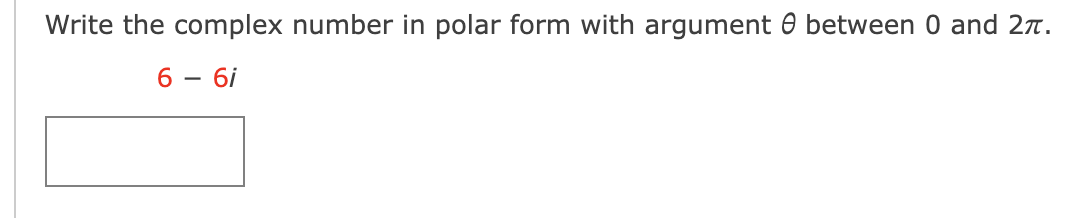 Solved Write the complex number in polar form with argument | Chegg.com