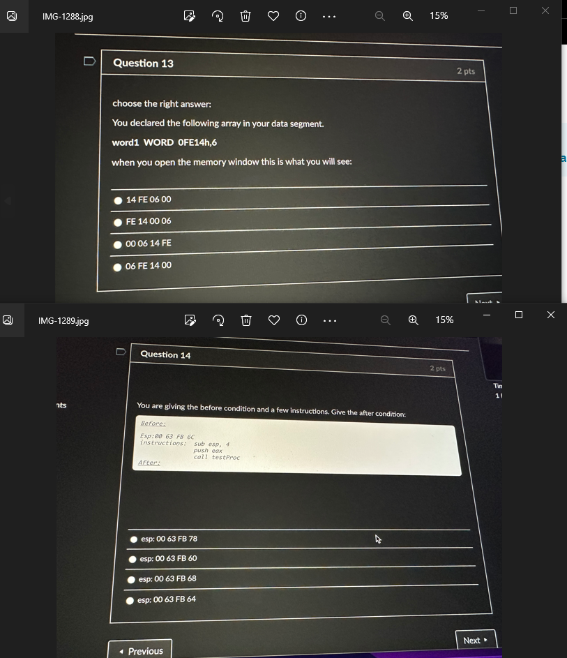 Solved Question 13 choose the right answer: You declared the | Chegg.com