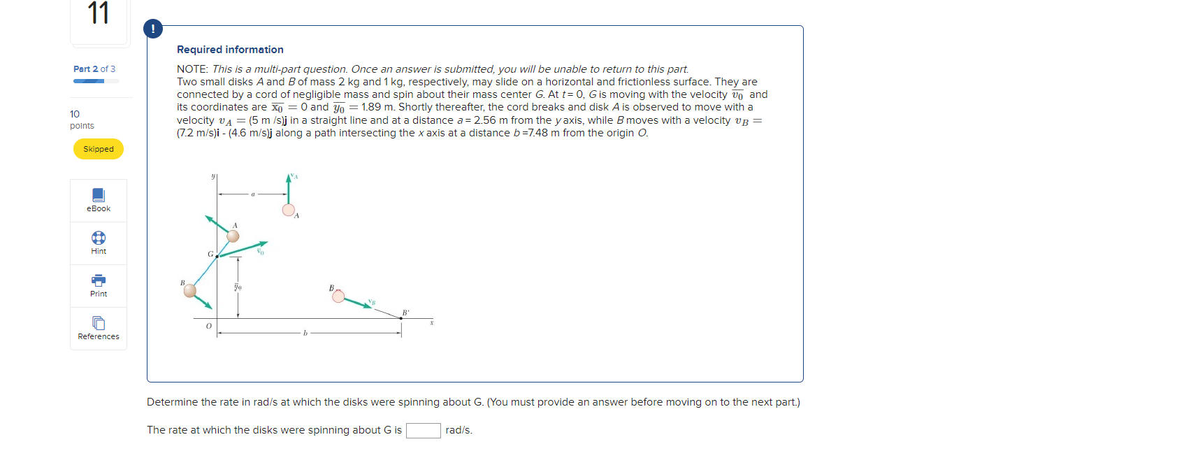 Solved Required information NOTE: This is a multi-part | Chegg.com