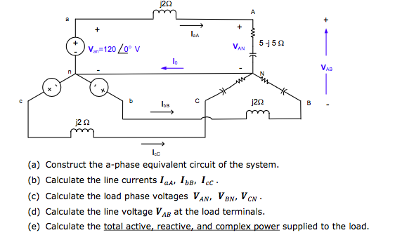 Solved An abc-sequence Y-connected three-phase 50Hz supply | Chegg.com