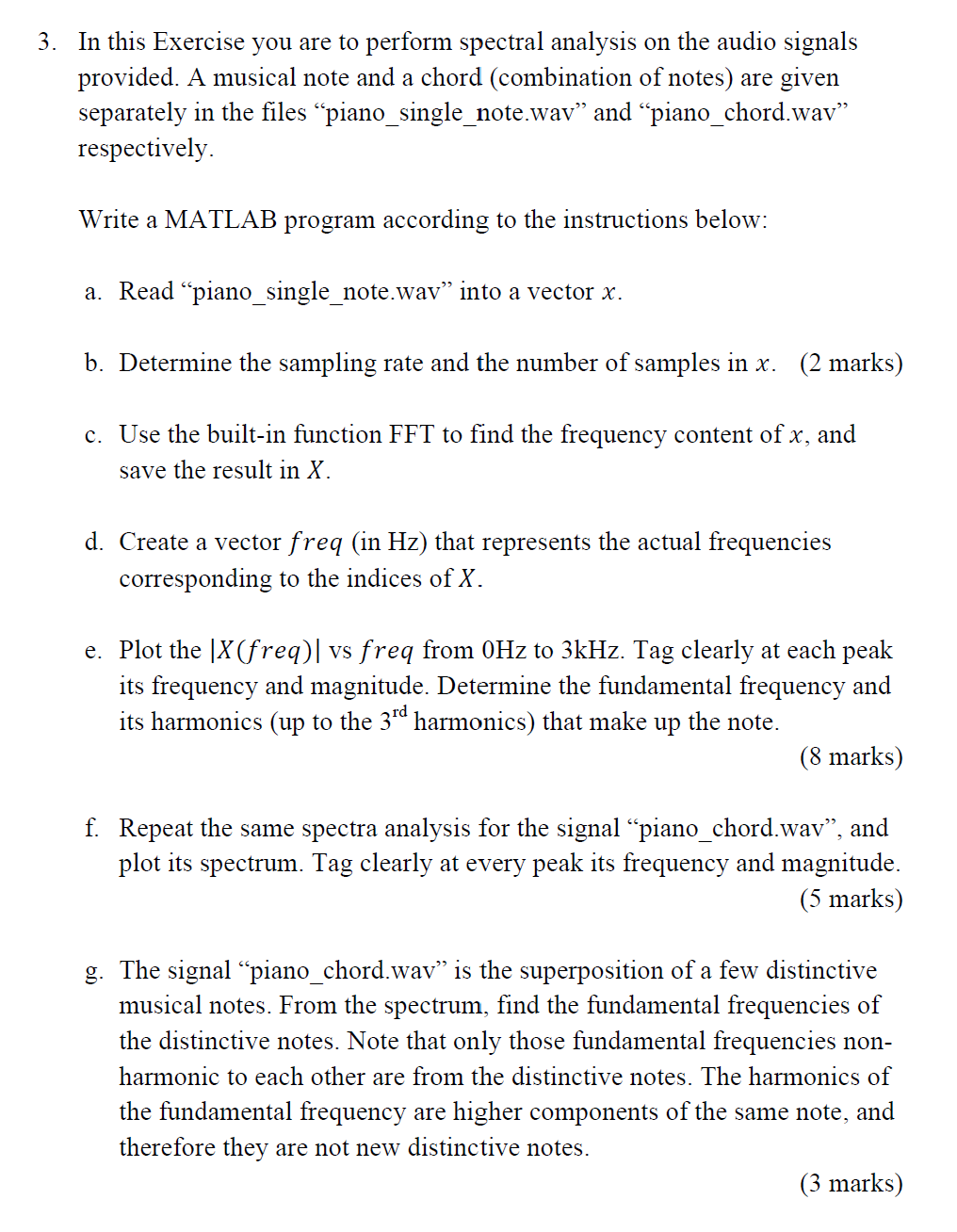 Solved 3. In this Exercise you are to perform spectral | Chegg.com