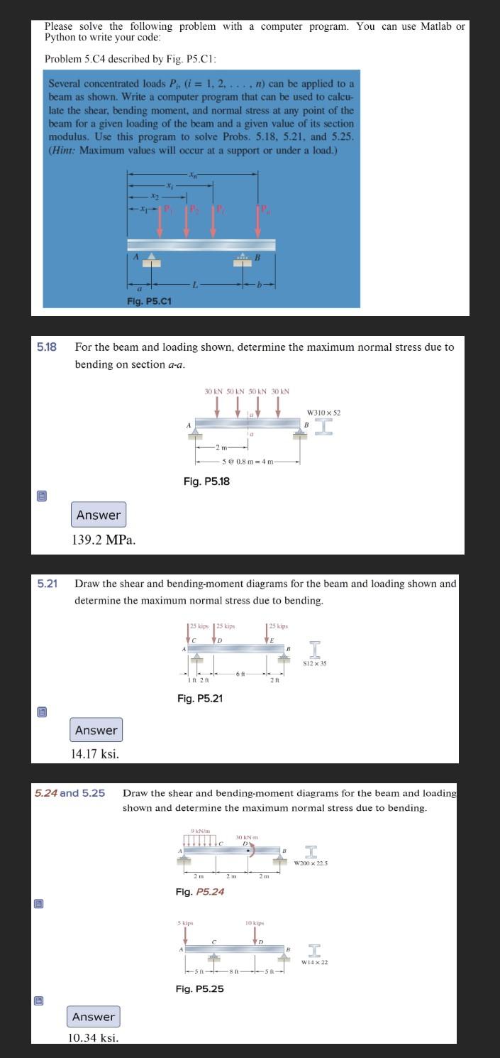 Solved Please solve the following problem with a computer | Chegg.com