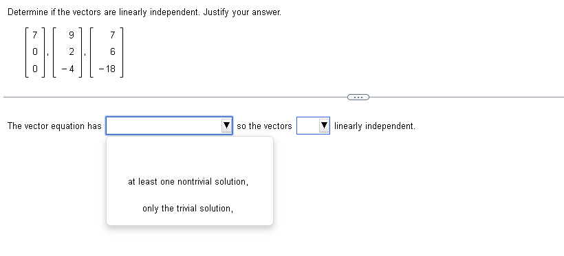 Solved URGENT!!!! the second drop down has are and are not | Chegg.com