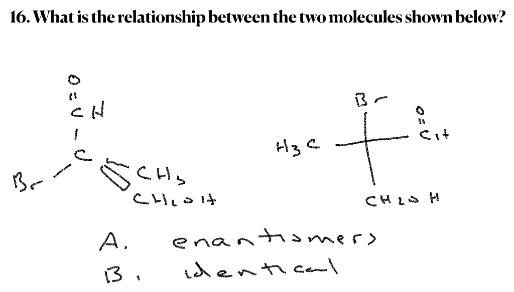Solved 16. What is the relationship between the two | Chegg.com