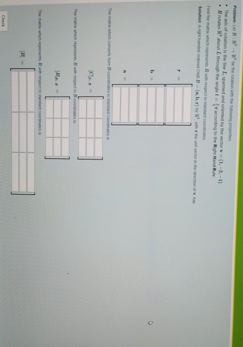 Solved Problem: Let R R R be the rotation with the following | Chegg.com
