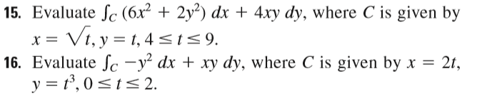 Solved 15. Evaluate Sc (6x2 + 2y2) dx + 4xy dy, where C is | Chegg.com