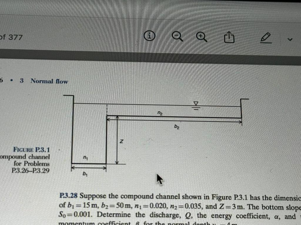 Solved A compound channel is shown in Figure P.3.1 (on page | Chegg.com