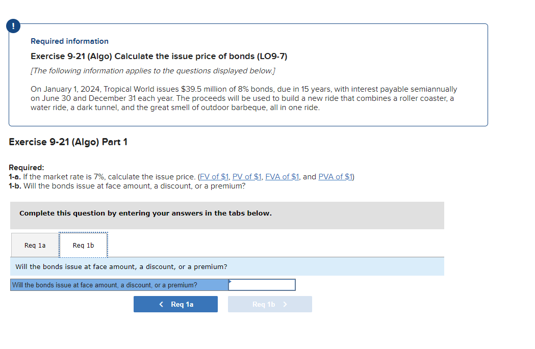 Solved Required information Exercise 9-21 (Algo) Calculate | Chegg.com