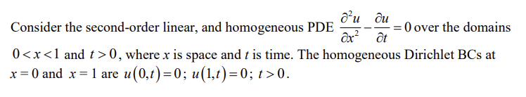 Solved Consider the second-order linear, and homogeneous PDE | Chegg.com