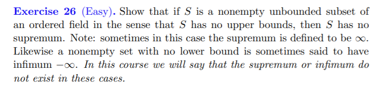 Solved Definition 14 (Supremum). Let S be a nonempty subset | Chegg.com