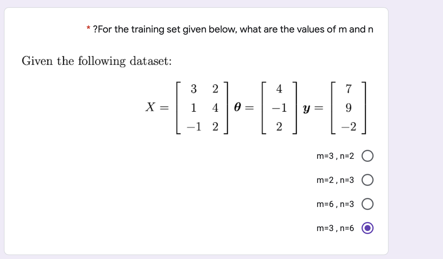 Solved * ?For the training set given below, what are the | Chegg.com
