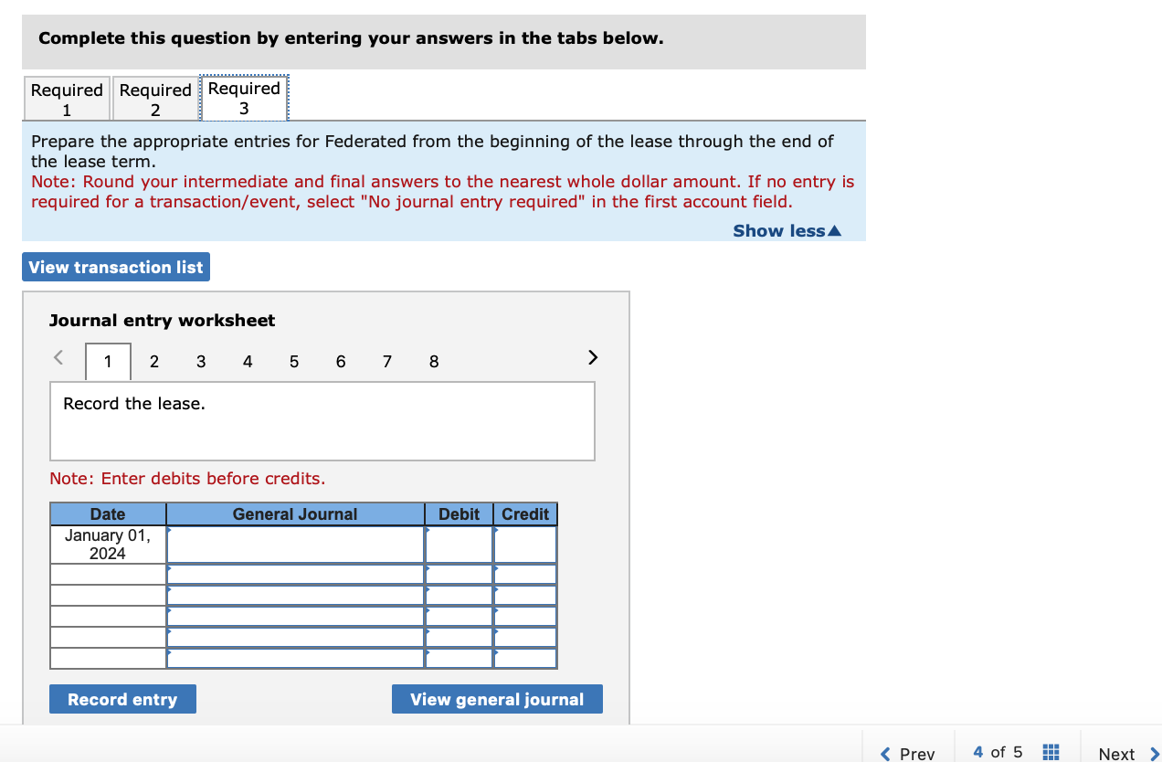 Solved Federated Fabrications leased a tooling machine on | Chegg.com