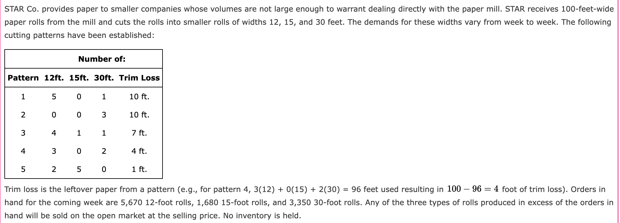 Solved STAR Co. provides paper to smaller companies whose | Chegg.com