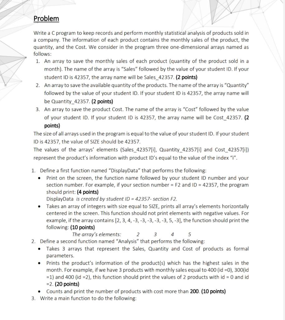 Solved Please Write c program and display output Student | Chegg.com