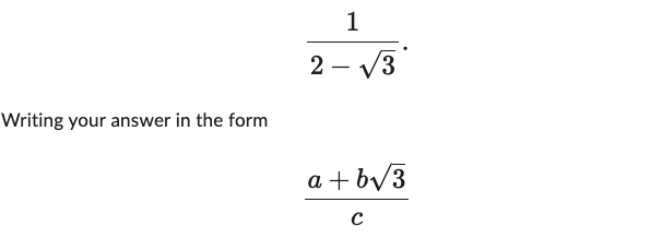 Solved 2−31 Writing your answer in the form ca+b3 | Chegg.com