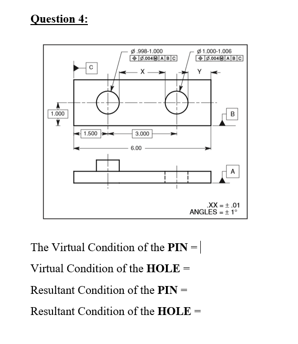 Solved Ọuestion 4: .998-1.000 φ 1.000-1.006 1.000 1.500 | Chegg.com