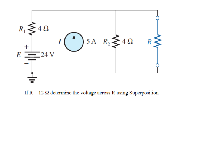 Solved If R=12Ω determine the voltage across R using | Chegg.com Solved If R=12Ω determine the voltage across R using | Chegg.com