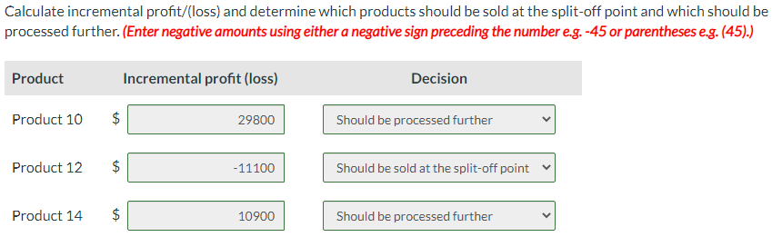 Blossom Inc. produces three separate products from a | Chegg.com