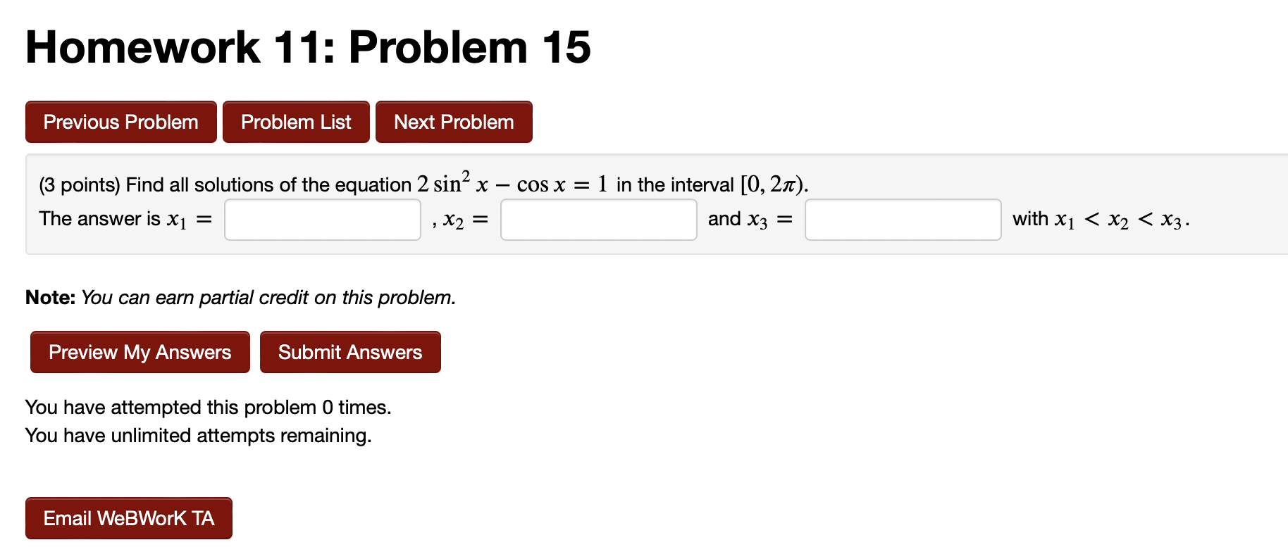 Solved Homework 11 Problem 15 Previous Problem Problem List 8056