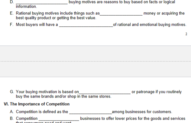 DIRECTIONS: Complete the following outline during the | Chegg.com