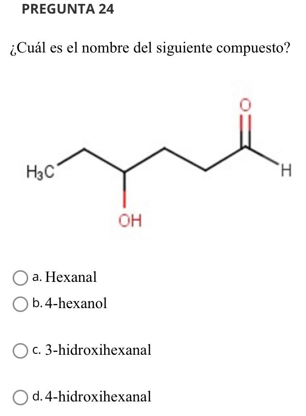 Solved QUESTION 24 What is the name of the following | Chegg.com