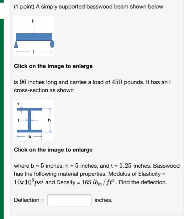 Solved (1 point) A beam has the following cross-section: | Chegg.com