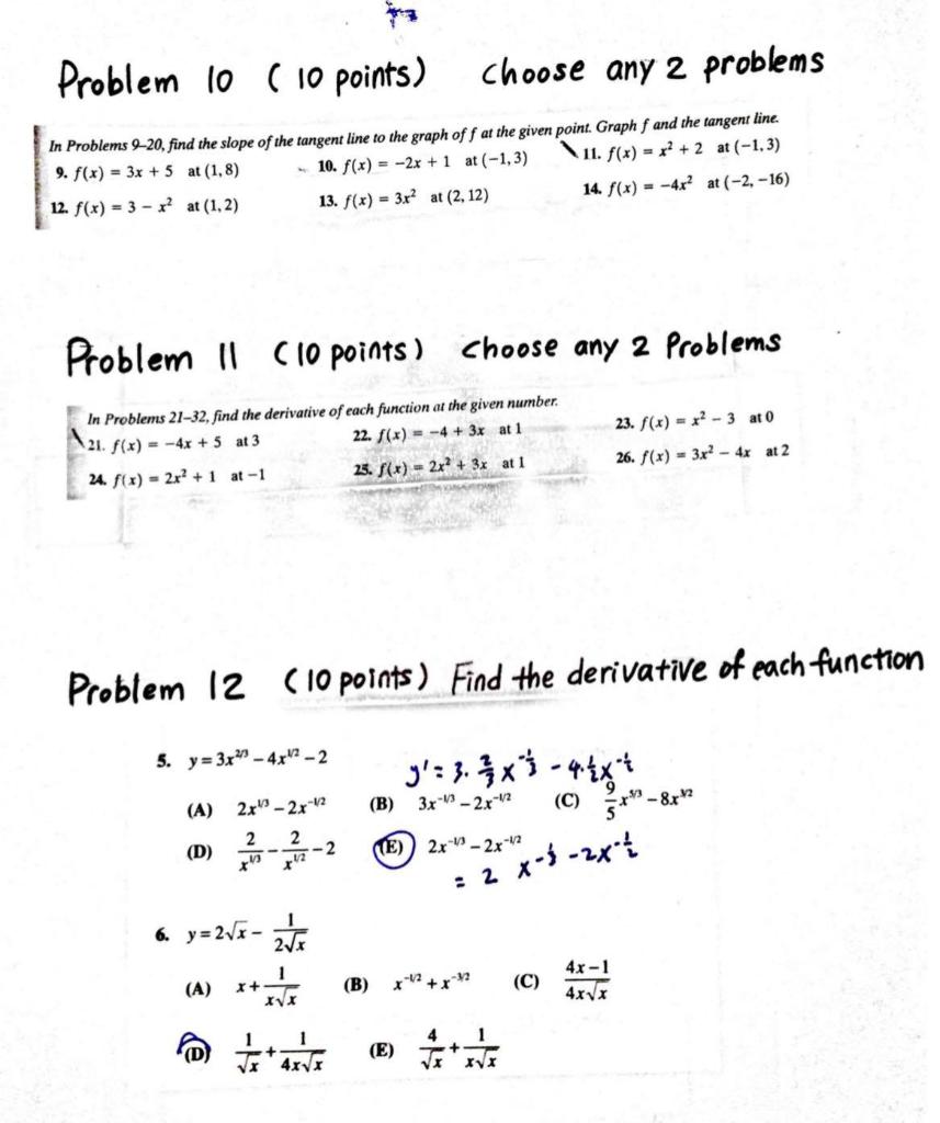 Solved Problem lo (10 points) choose any 2 problems In | Chegg.com