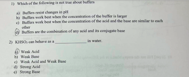 Solved 1) Which of the following is not true about buffers | Chegg.com
