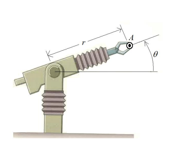 Solved A robotic arm is shown holding an object at A. The | Chegg.com