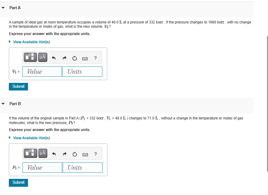 Solved Part AA sample of ideal gas at room temperature | Chegg.com