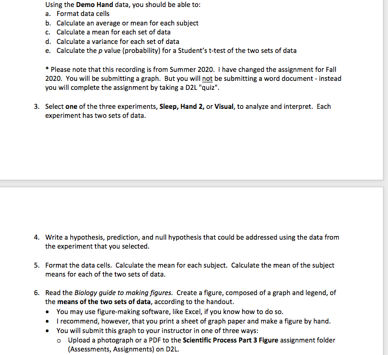 BIOL 1501 Lab: Scientific Process: Part 3, Data | Chegg.com