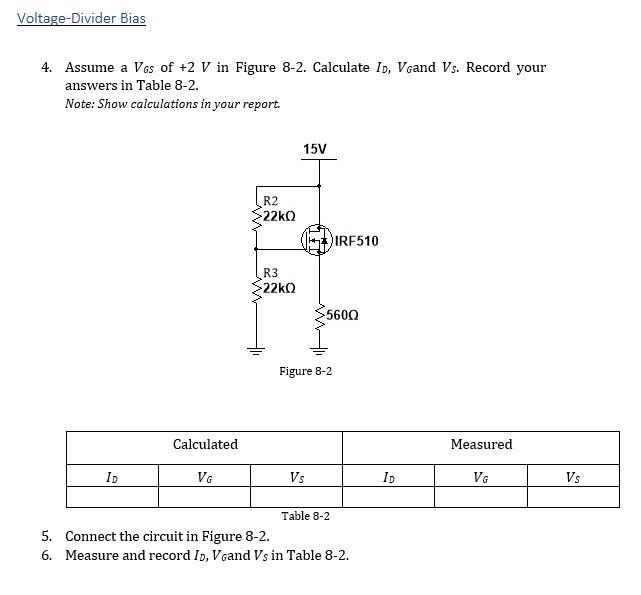 Solved 1. Connect the circuit shown in Figure 8-1. 2. Set | Chegg.com