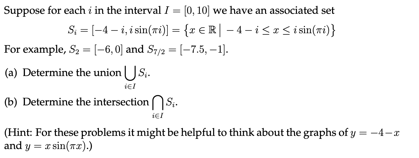 Solved Suppose for each i in the interval I=[0,10] we have | Chegg.com