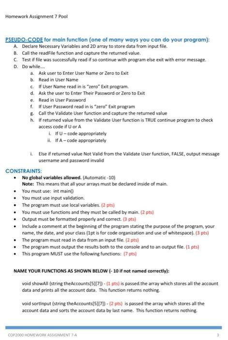 Solved Homework Assignnentz-A For this Assignment you will | Chegg.com