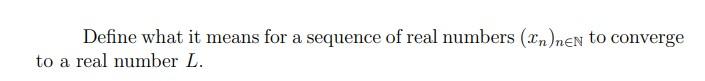 Solved Give an example of a bounded sequence of real numbers | Chegg.com