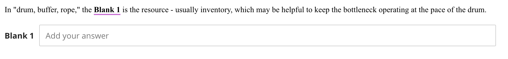 Solved In "drum, buffer, rope," the Blank 1 is the resource | Chegg.com