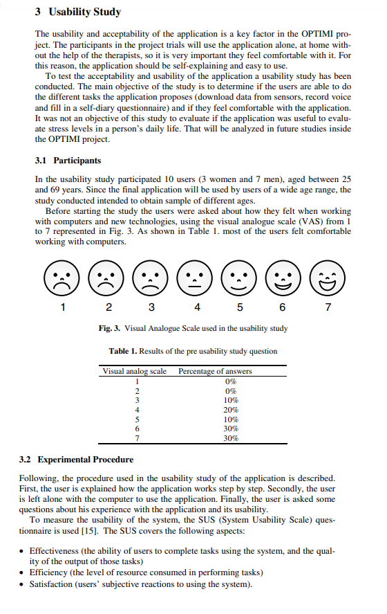 Solved 3 Usability Study The usability and acceptability of | Chegg.com