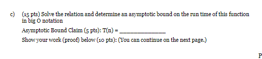 Solved Consider The Pseudocode Below Function F N If