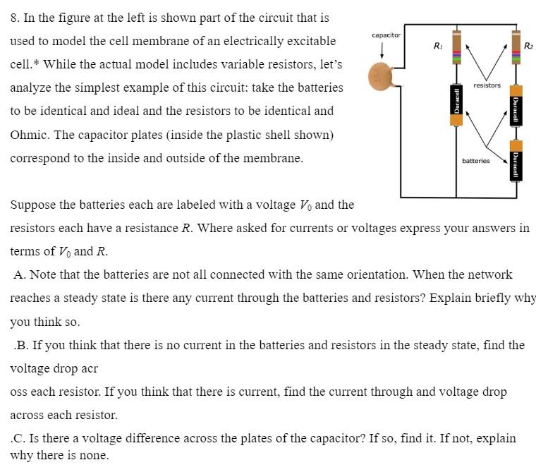 Solved 8. In the figure at the left is shown part of the | Chegg.com