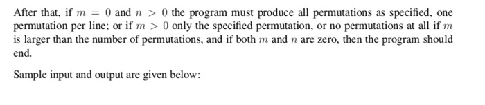 Solved Problem J: Ordered Permutations Your task is to write | Chegg.com