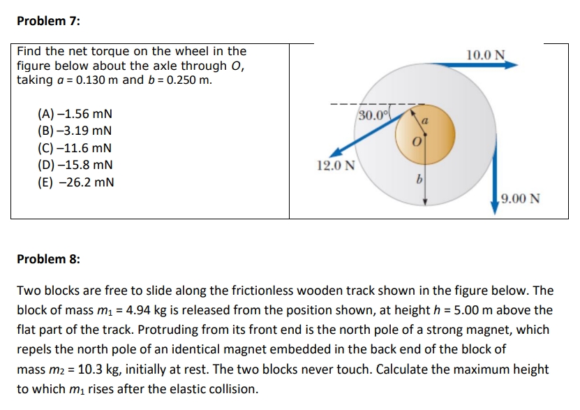 Solved Find the net torque on the wheel in the figure below | Chegg.com