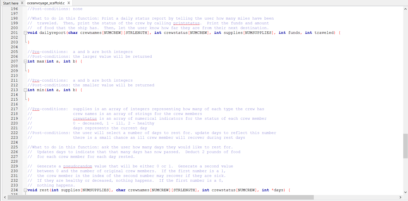 Solved Descriptions of each function are given in the | Chegg.com