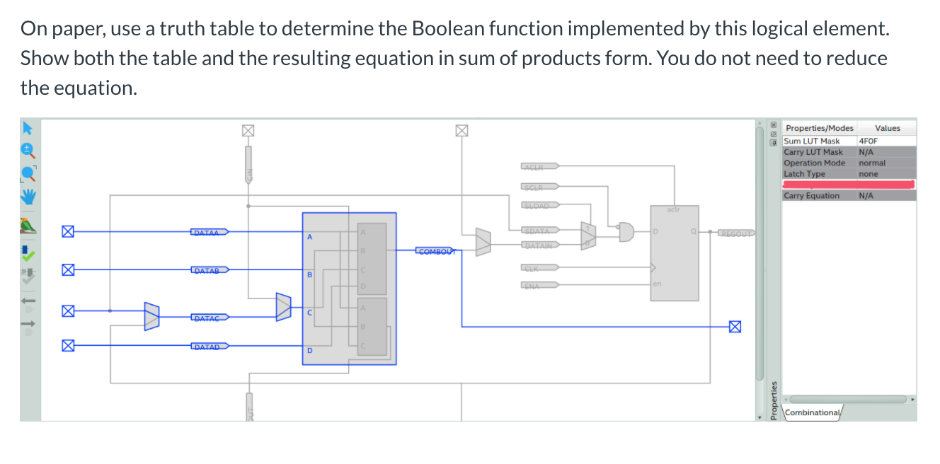 On paper, use a truth table to determine the Boolean | Chegg.com