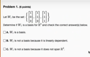 Solved Let W1 be the set: ⎩⎨⎧⎣⎡100⎦⎤,⎣⎡110⎦⎤,⎣⎡111⎦⎤⎭⎬⎫ | Chegg.com