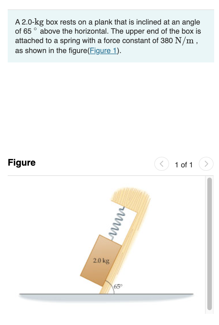 Solved If the coefficient of static friction between the box | Chegg.com