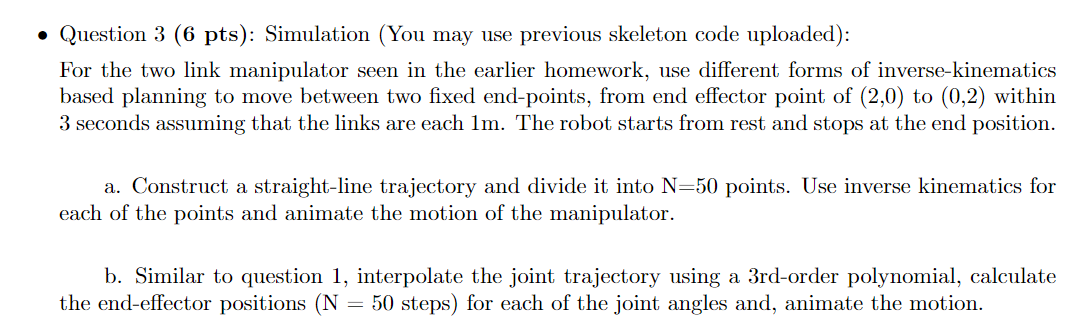 Question 3 (6 pts): Simulation (You may use | Chegg.com