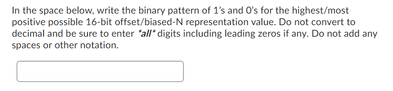Solved In the space below, write the binary pattern of 1's | Chegg.com