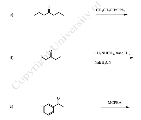 Solved CH3CH2CH=PPh: c) CH3NHCH3, trace H, d) Copyri | Chegg.com